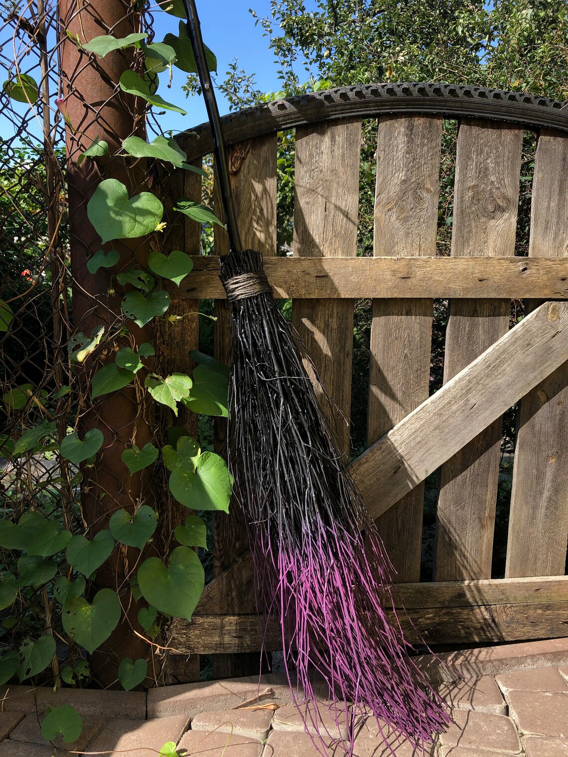 Purple Birch Broom, Besom, Birch Broom, Natural Witch Broom, Wizard ...