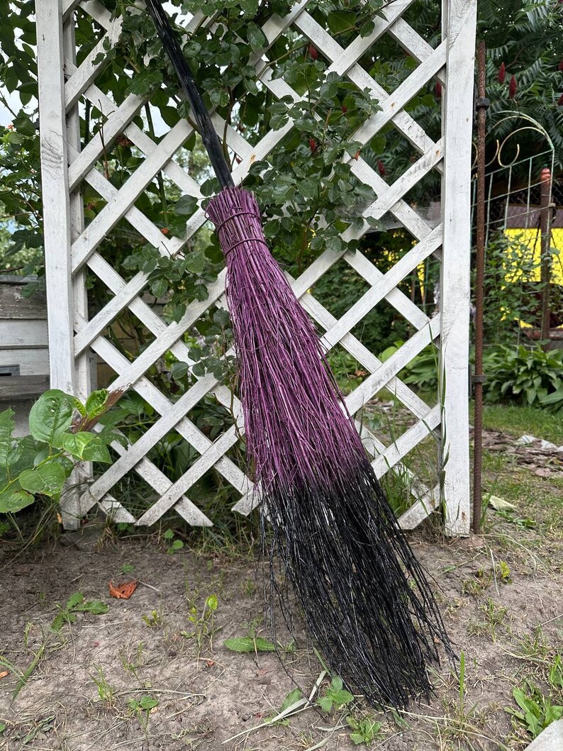 Purple Birch Broom, Besom, Birch Broom, Natural Witch Broom, Wizard ...
