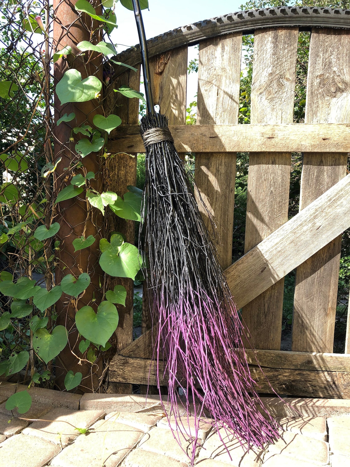 Purple Birch Broom, Besom, Birch Broom, Natural Witch Broom, Wizard ...