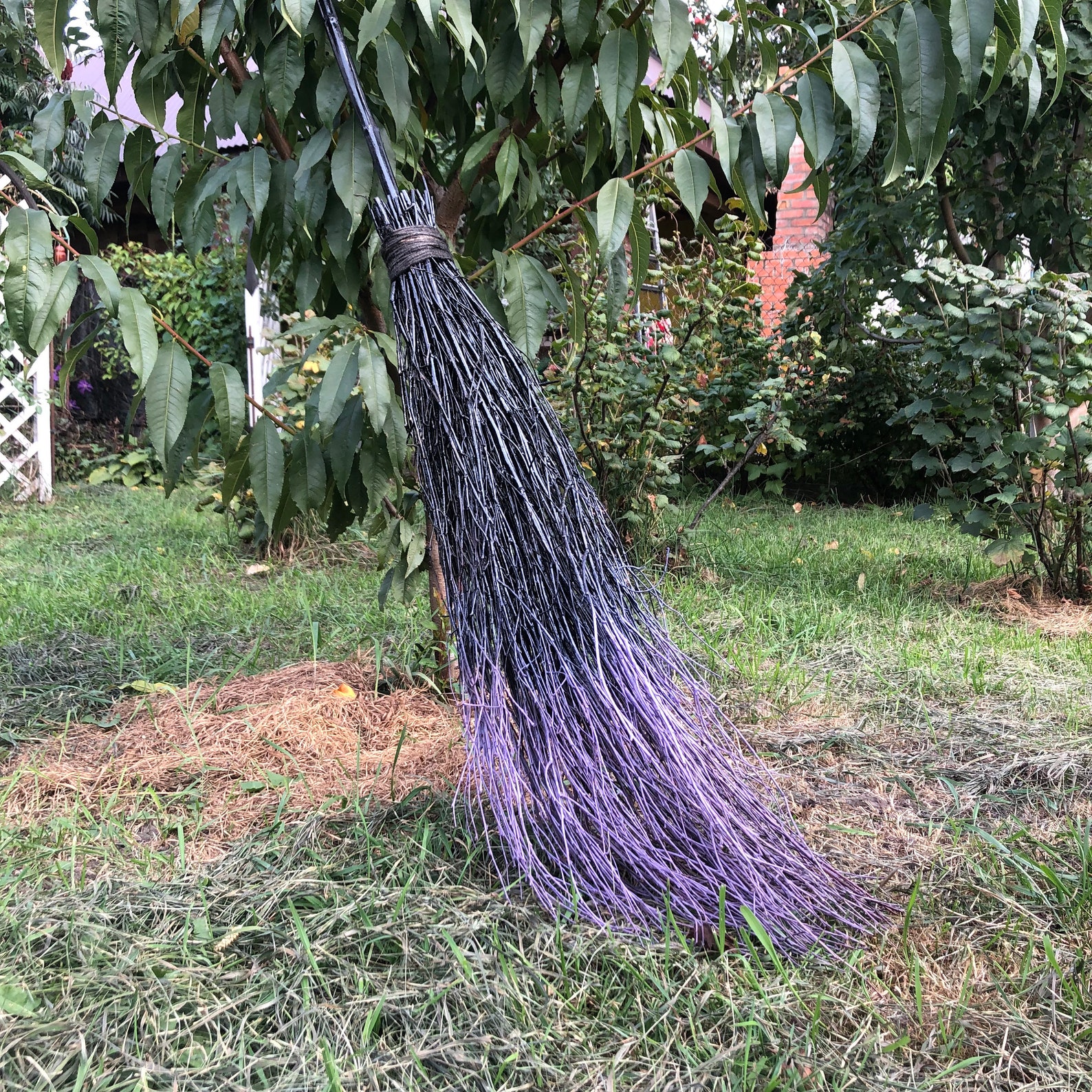 Purple Birch Broom, Besom, Birch Broom, Natural Witch Broom, Wizard ...