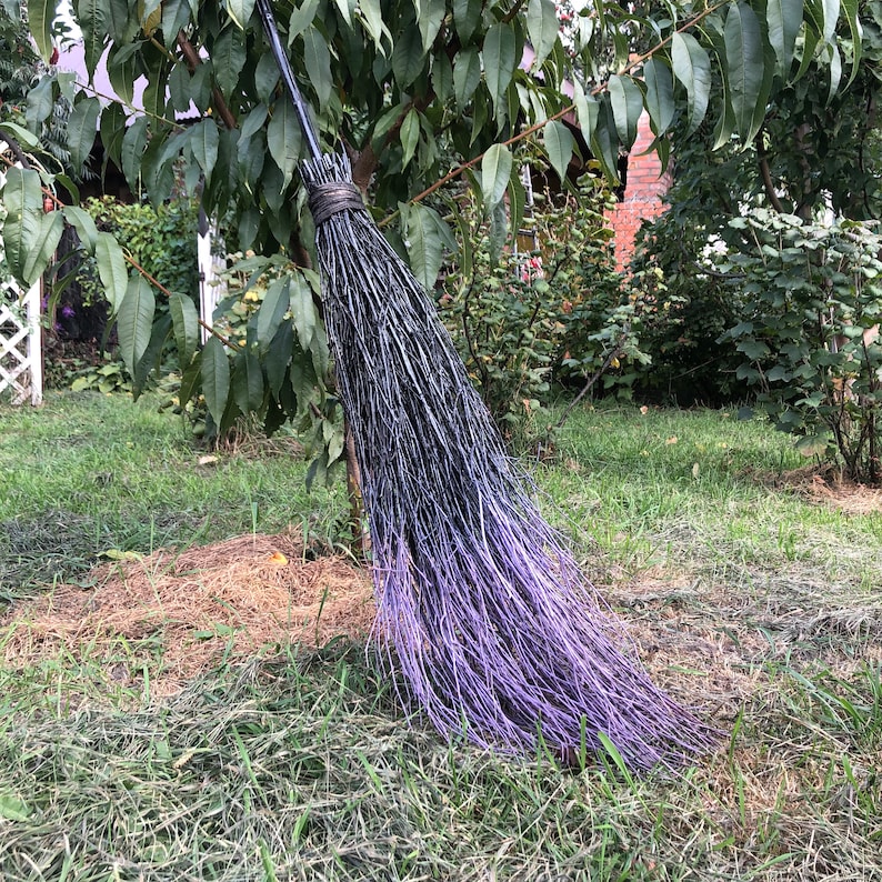 Purple Birch Broom, Besom, Birch Broom, Natural Witch Broom, Wizard ...