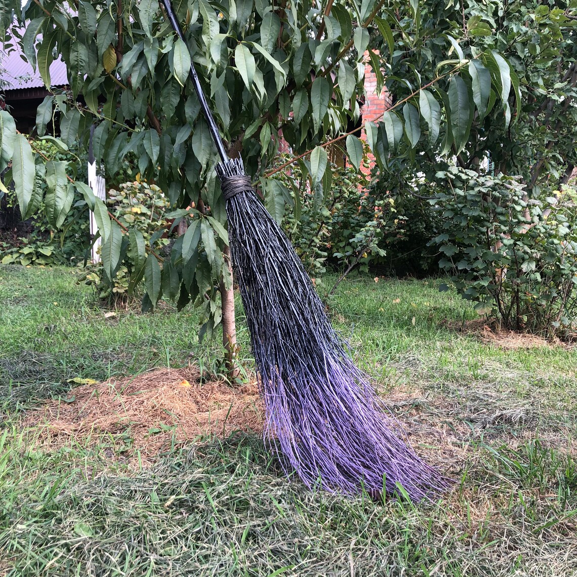 Purple Birch Broom, Besom, Birch Broom, Natural Witch Broom, Wizard ...