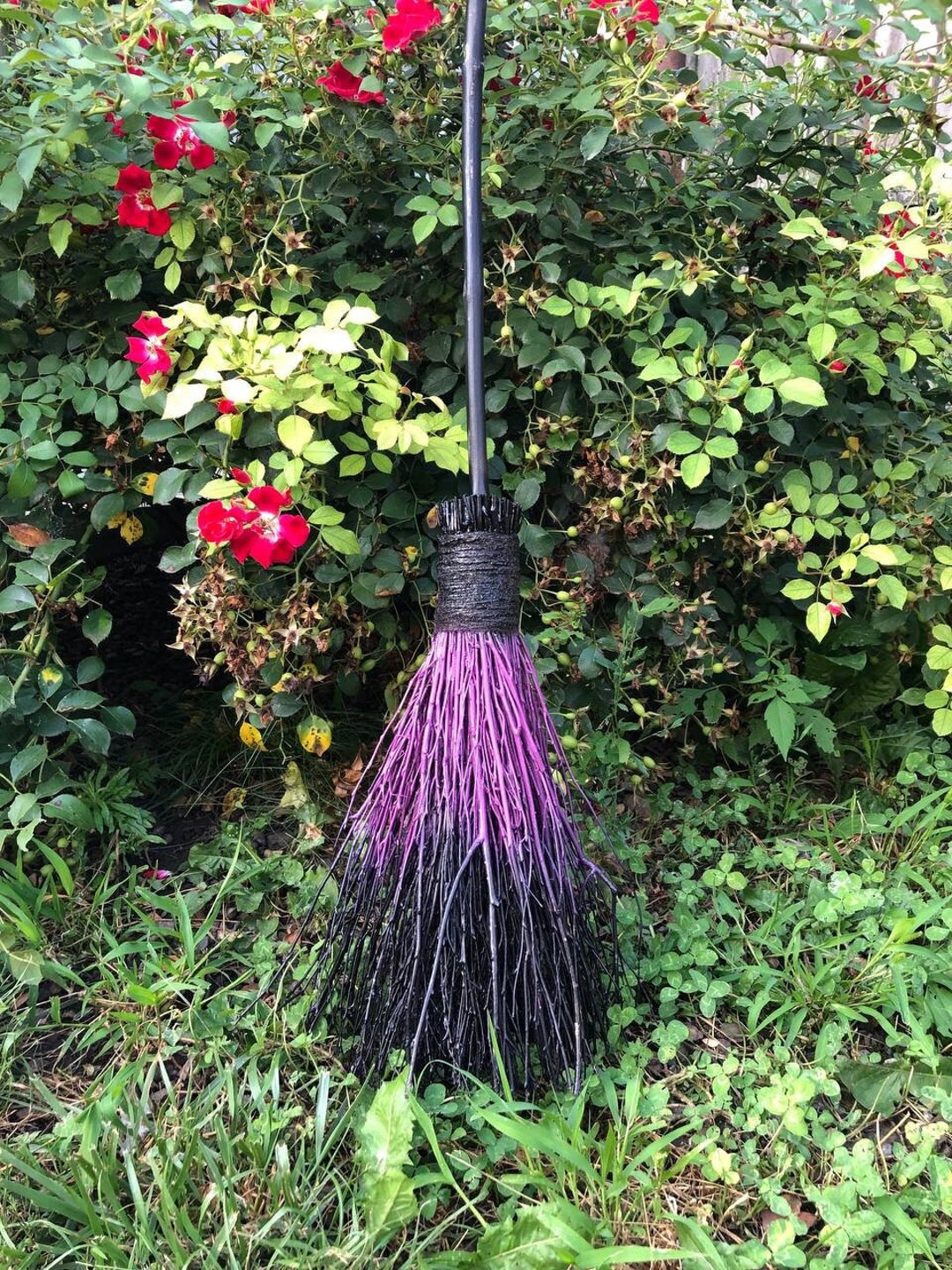 Purple Birch Broom, Besom, Birch Broom, Natural Witch Broom, Wizard ...