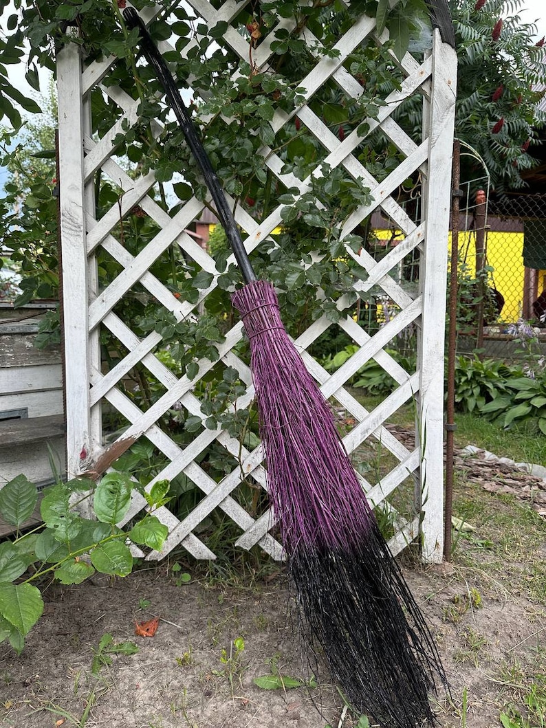 Purple Birch Broom, Besom, Birch Broom, Natural Witch Broom, Wizard ...