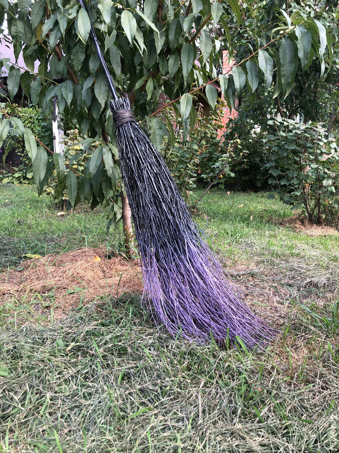 Purple Birch Broom, Besom, Birch Broom, Natural Witch Broom, Wizard ...