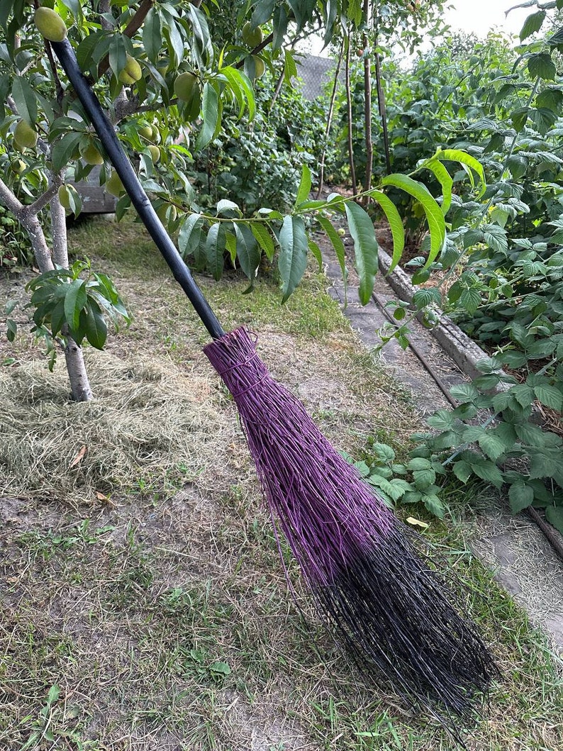 Purple Birch Broom, Besom, Birch Broom, Natural Witch Broom, Wizard ...