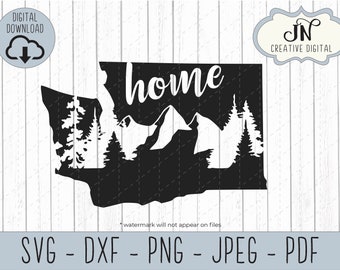 Washington State Svg | Etsy