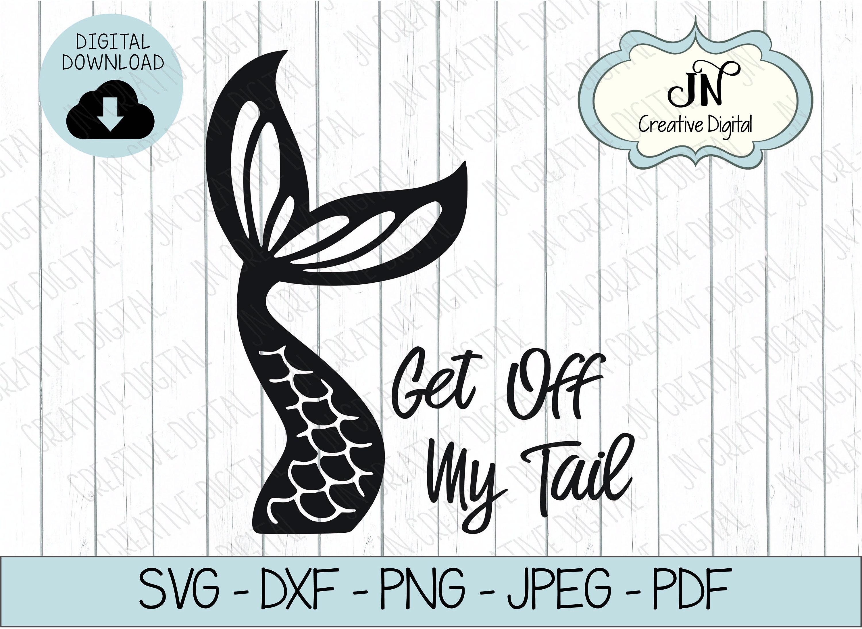 Get Off My Tail Svg Cut File Cut File Dxf Svg Cut File Etsy