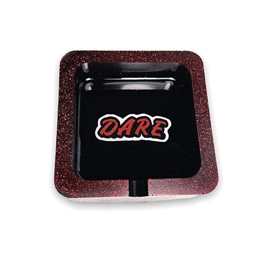 Sarcastic DARE Ashtray, Funny Smoker Gift, Party Decor, Cool Ash ...