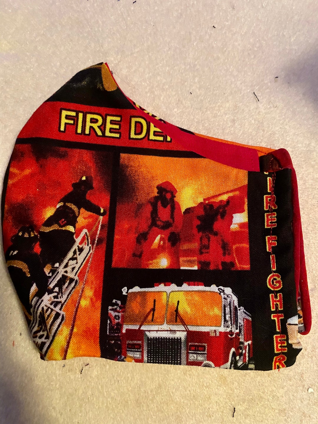 First Responders Firefighter Face Mask - Etsy