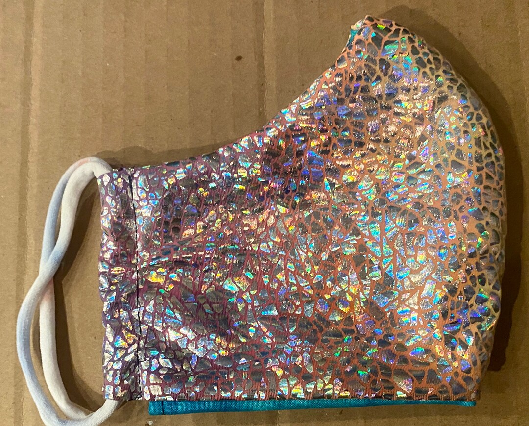 Shimmer Shiny Face Mask - Etsy