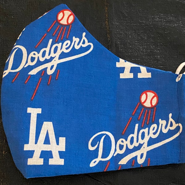 Dodgers Face Mask - Etsy