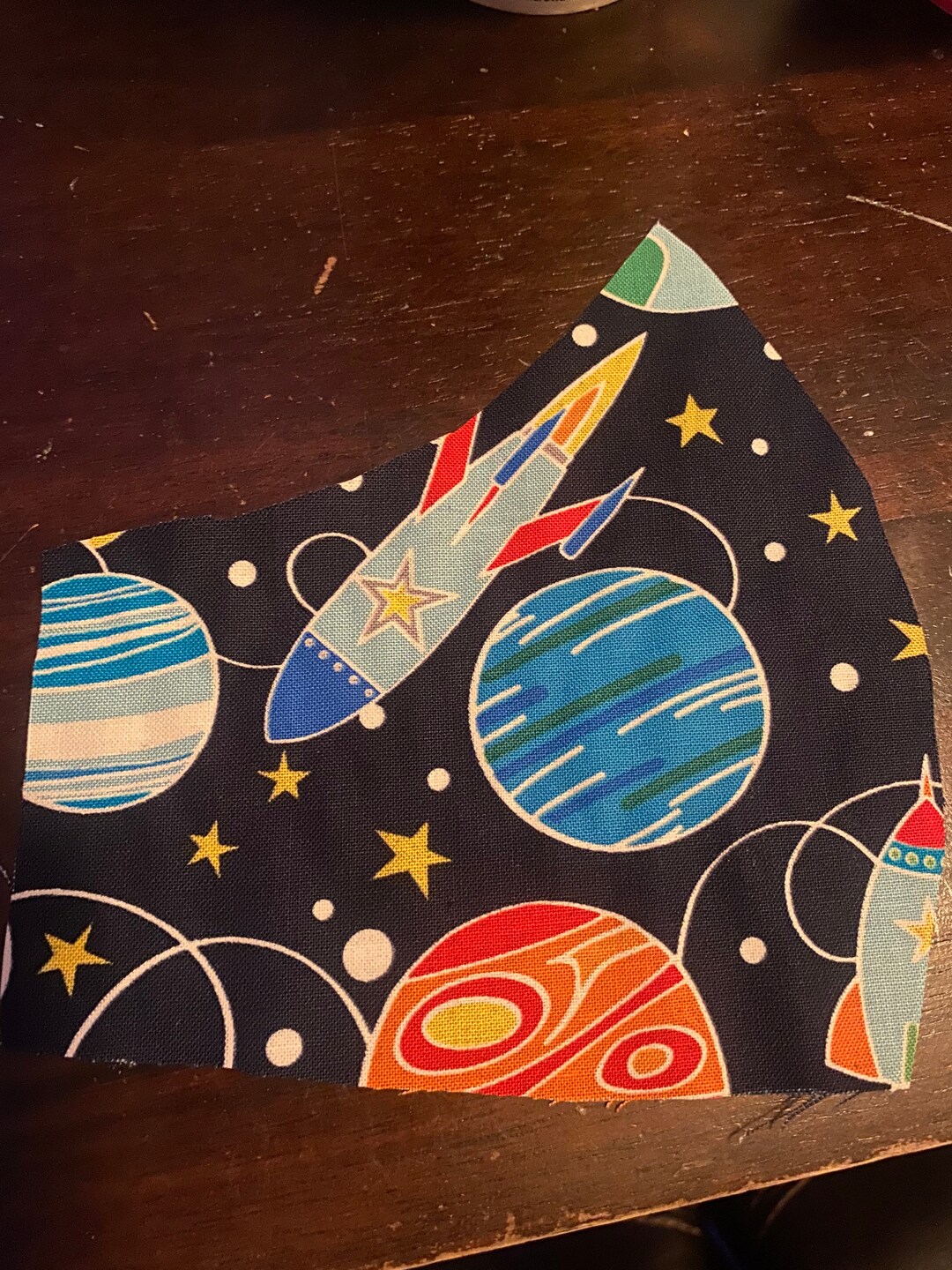 Glow in the Dark Rockets & Planets Face Mask - Etsy