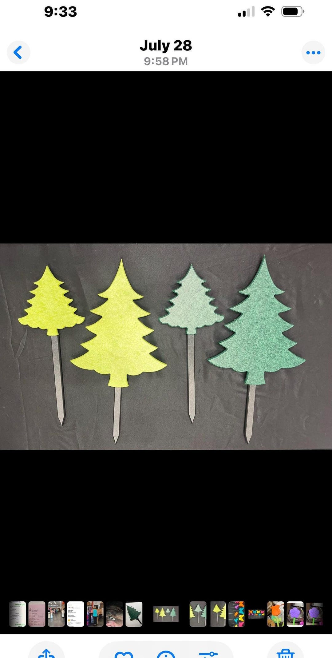 4 Poly Small Tree Garden Stakes - Etsy