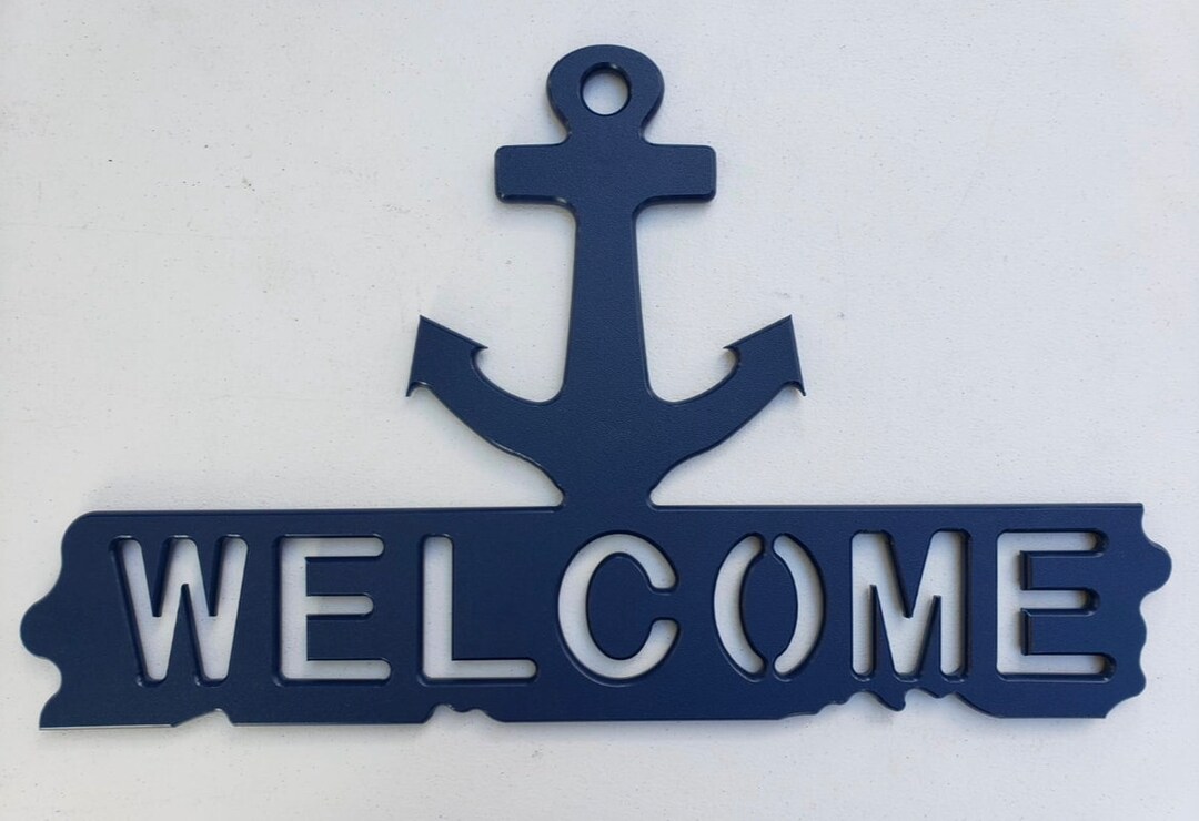 Anchor Welcome Sign - Etsy