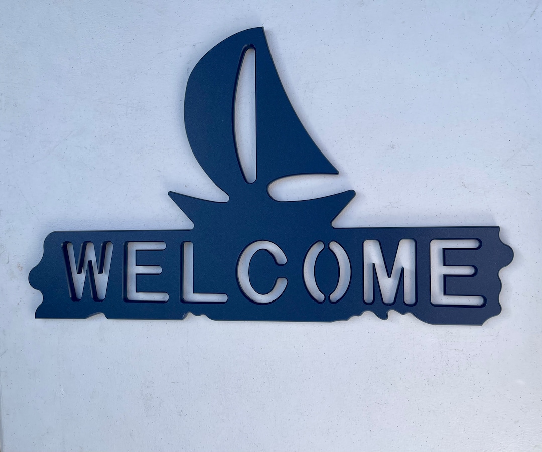 Sailboat Welcome Sign - Etsy