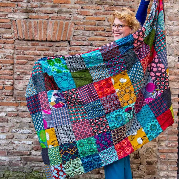 Patchwork Scarf - Etsy