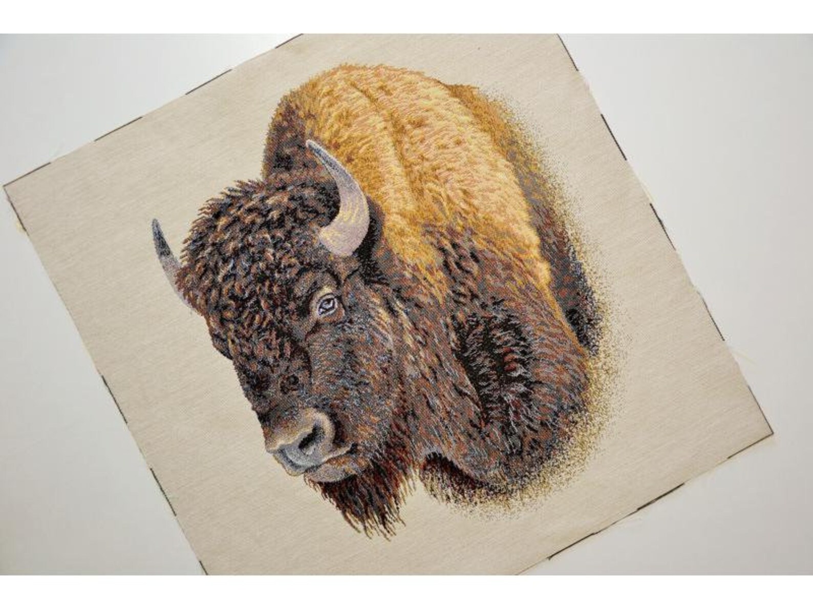 Tapestry Panel Bison Pillow Panel Chair Seat Cover Tote | Etsy