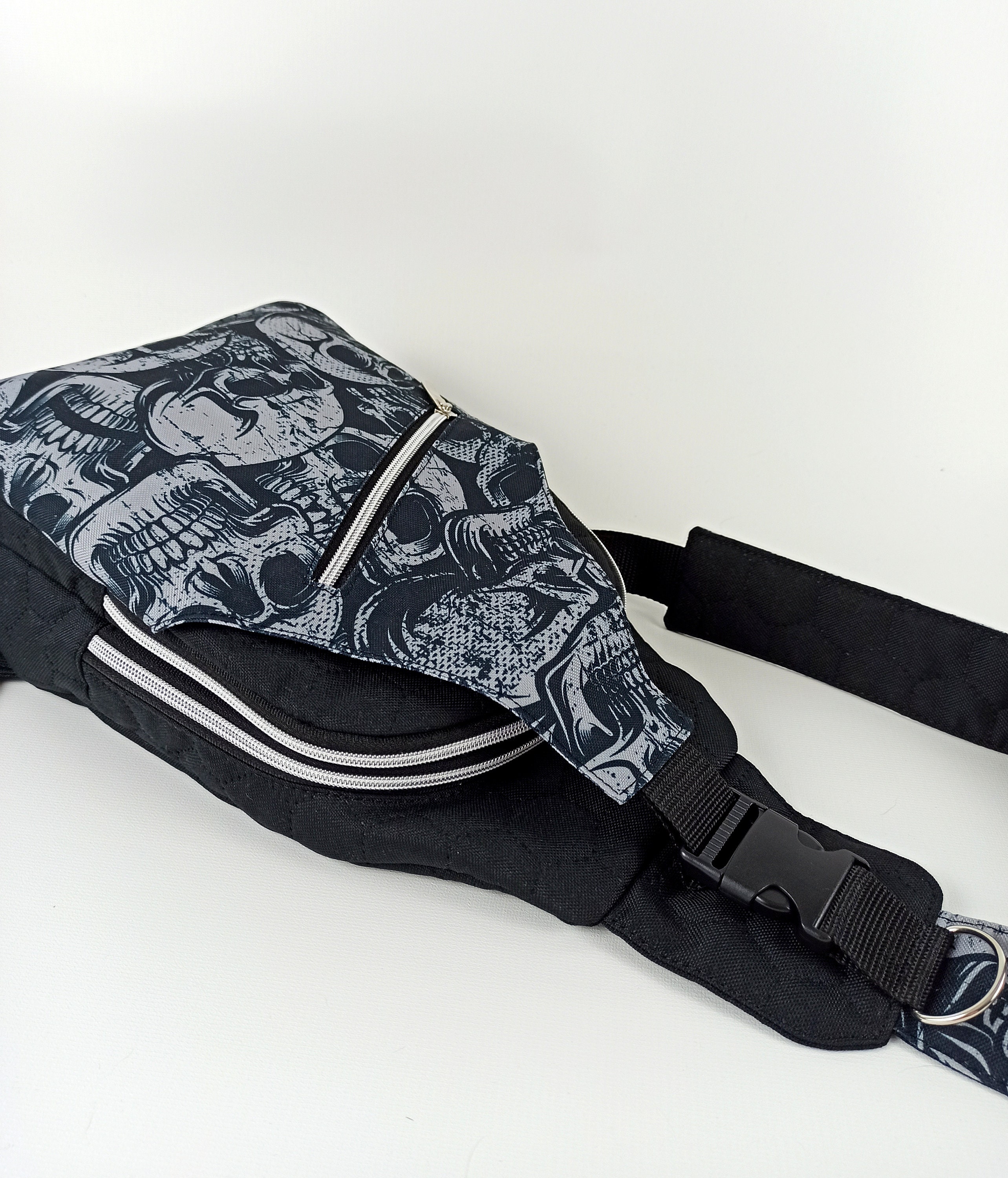 Wayfarer Sling Backpack Skulls One Strap Shoulder Backpack - Etsy UK