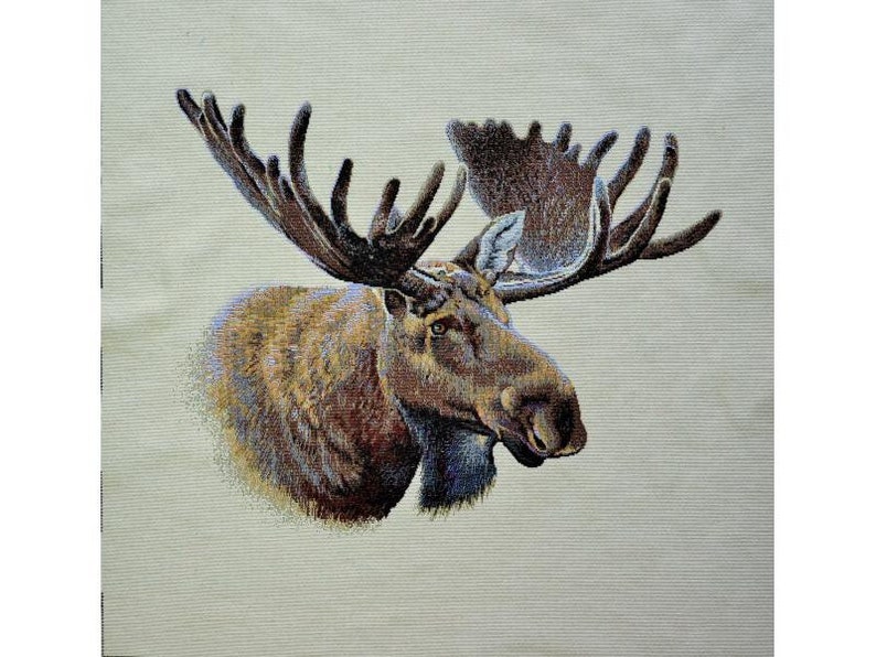Tapestry Panel Moose Pillow Panel Chair Seat Cover Tote - Etsy