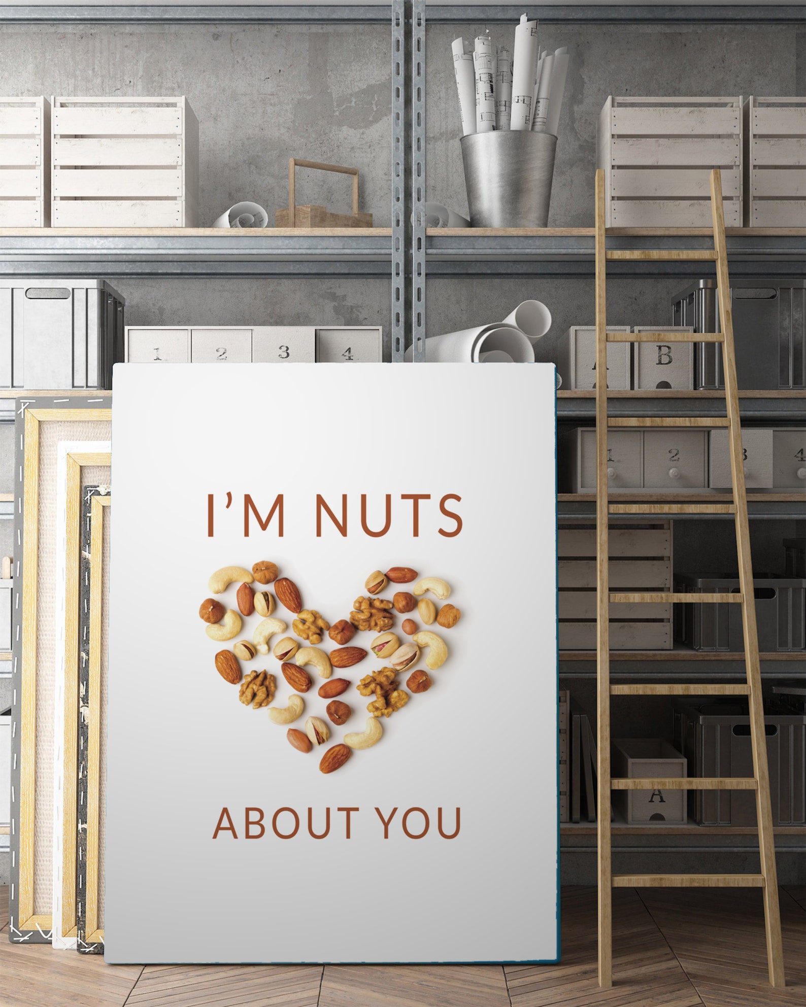 I'm Nuts About You Poster - Etsy