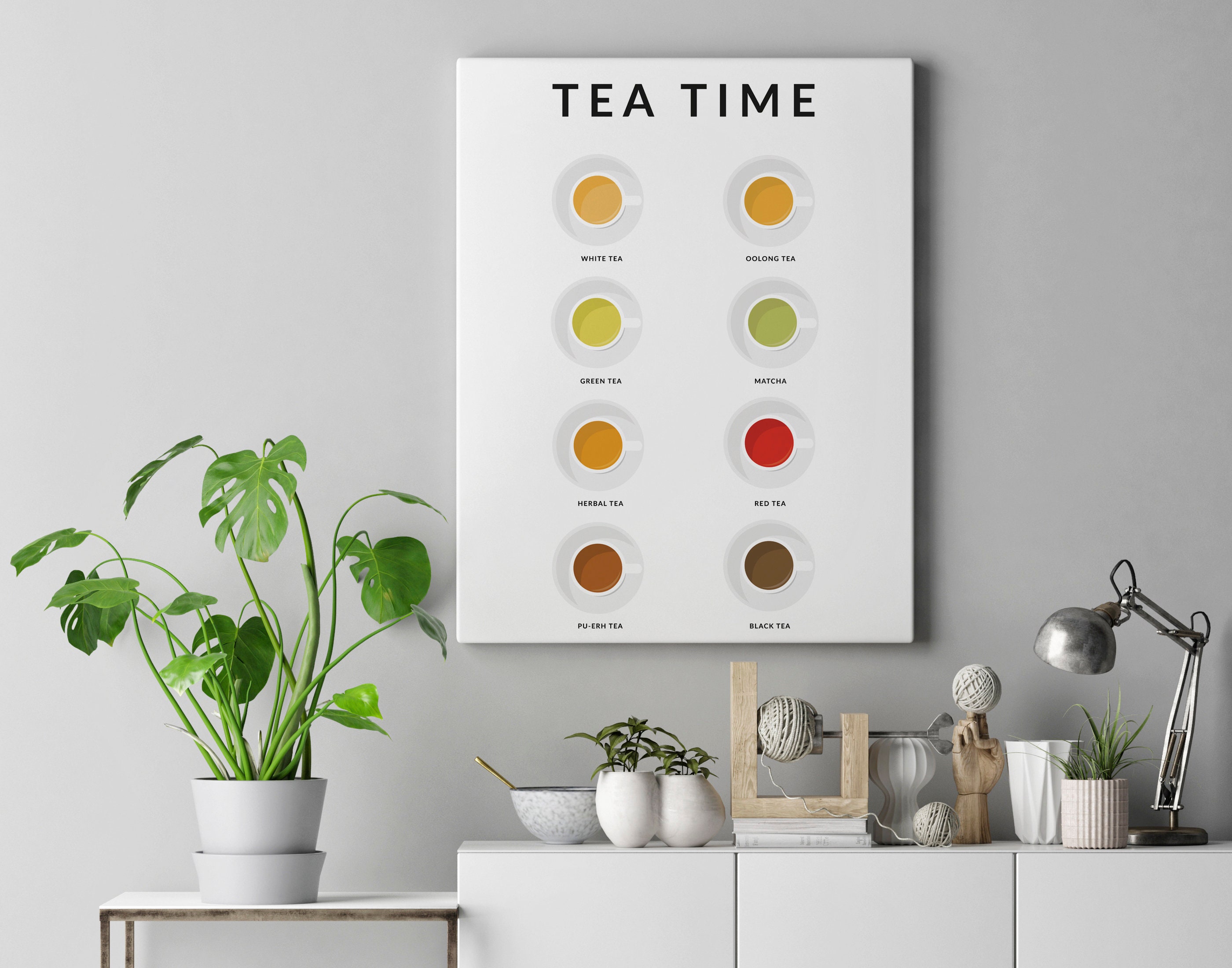 Tea Poster Tea Time - Etsy