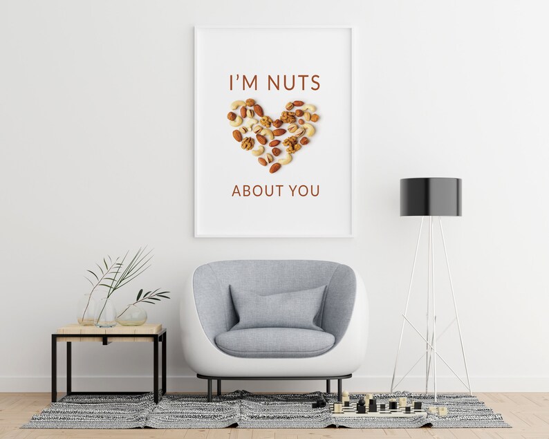 I'm Nuts About You Poster - Etsy