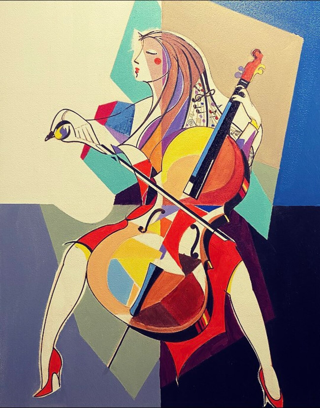 Flow of Cello Melody - Etsy