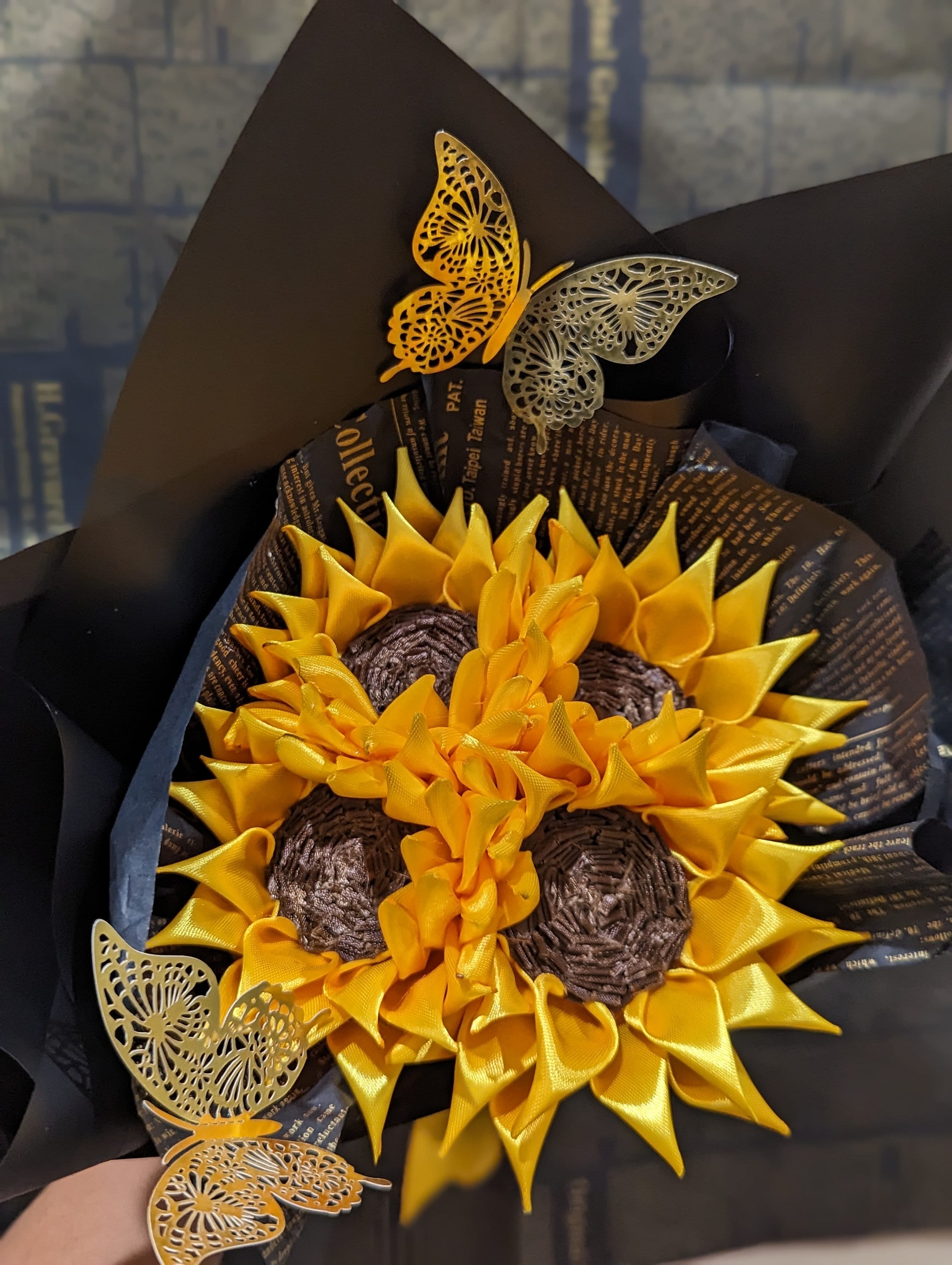 Sunflower Bouquet(ribbon Forever Flower) - Etsy
