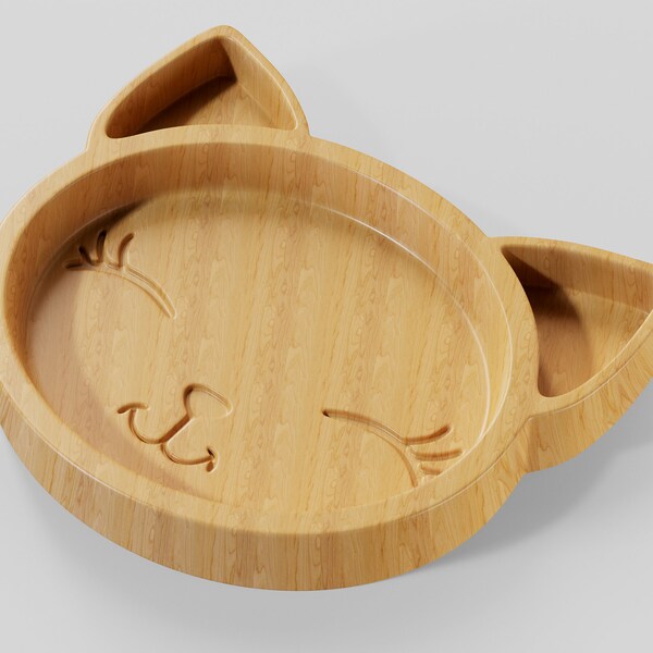 Cat Tray Stl Model for Cnc and 3d Printing - Etsy