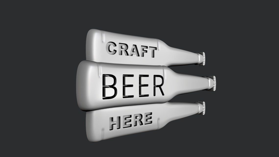 STL Models for 3D Printing and CNC Beer Bottles - Etsy UK