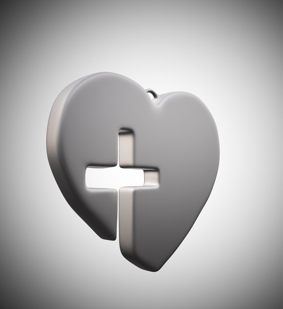 Heart With a Cross STL Model for CNC Routers and 3D Printers - Etsy