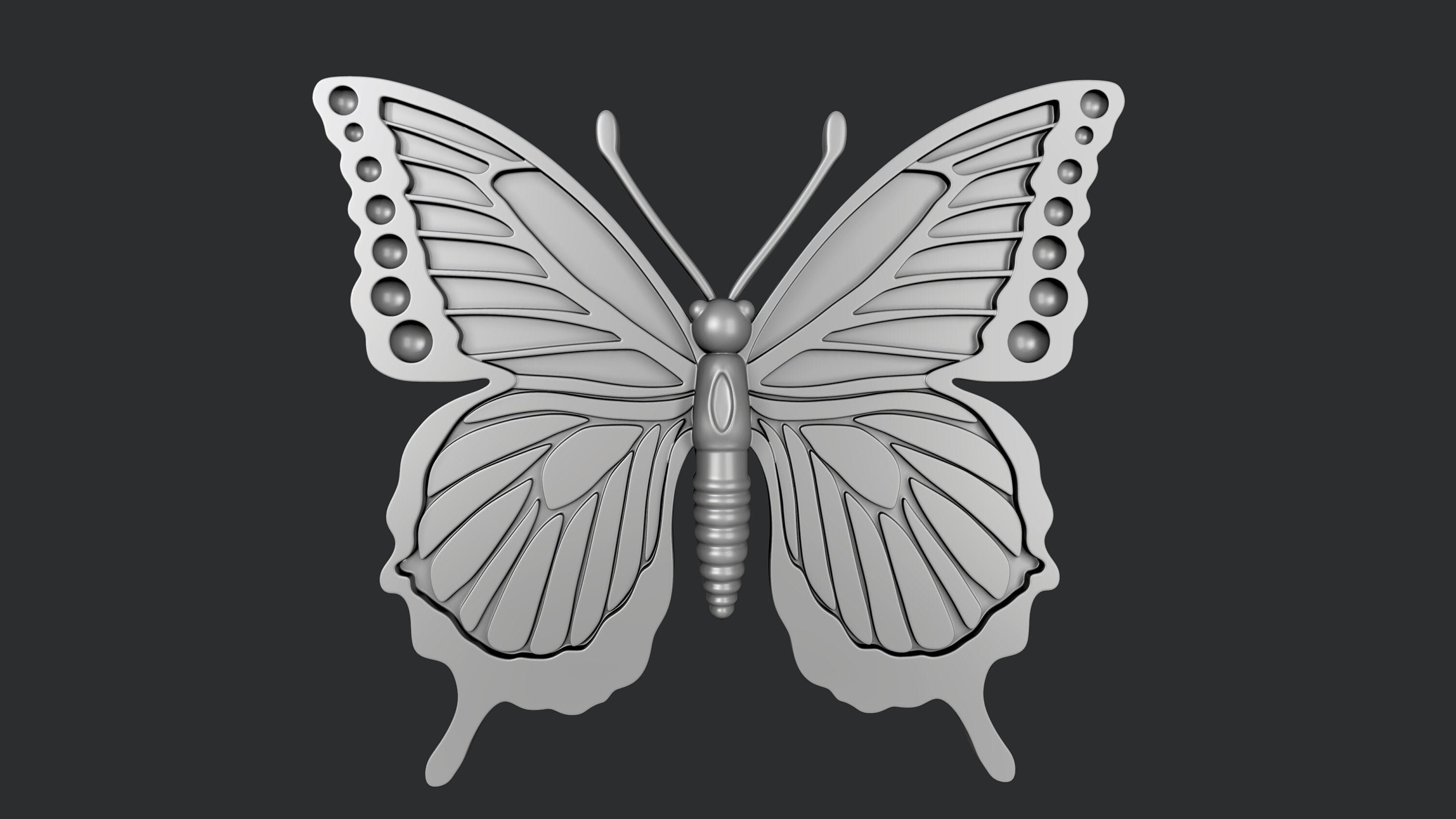 STL Models for 3D Printing and CNC Butterfly (Download Now) - Etsy