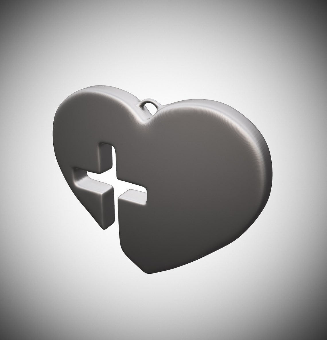 Heart With a Cross STL Model for CNC Routers and 3D Printers - Etsy