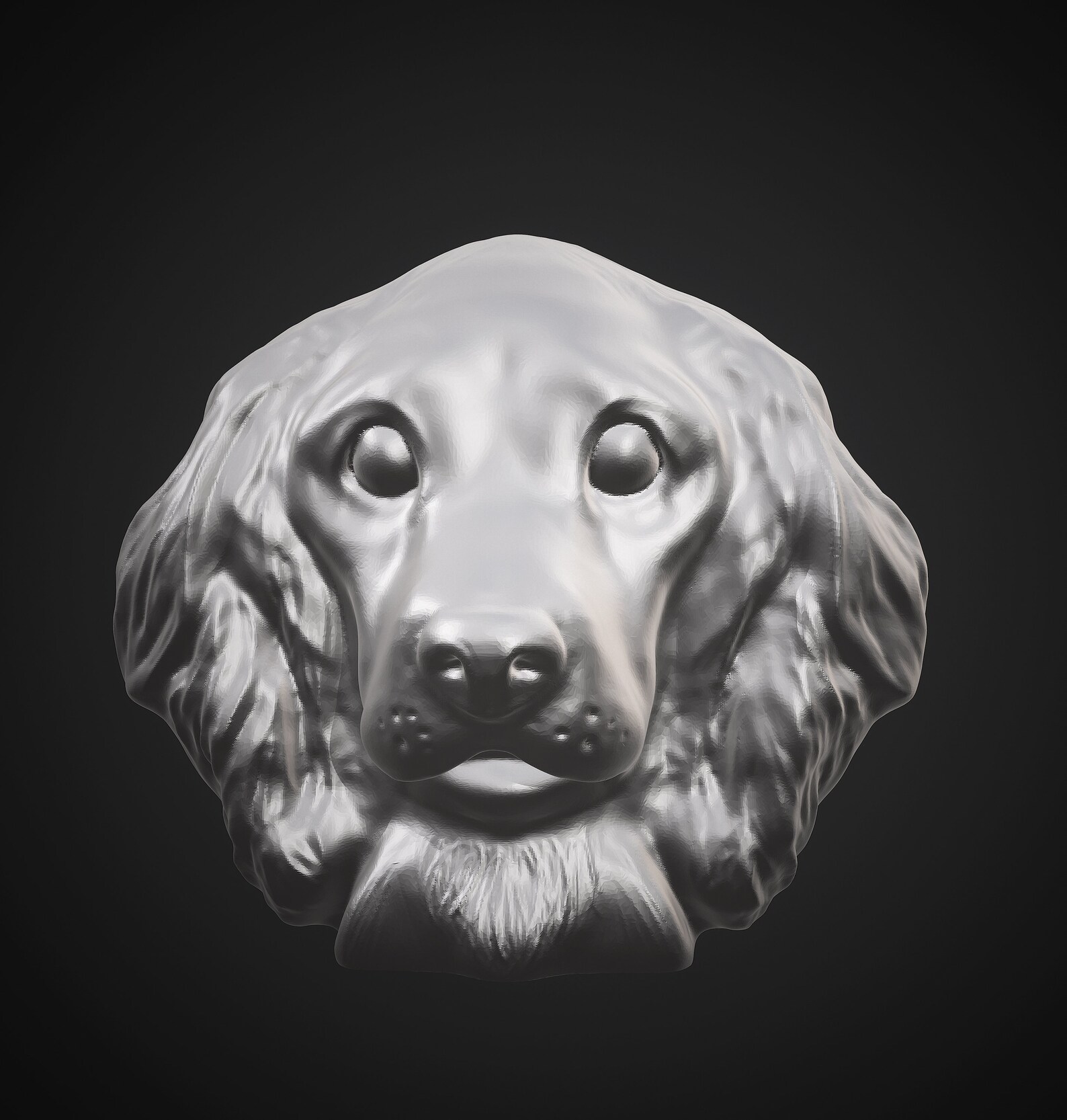 STL Models for 3D Printing and CNC Bust of a Cocker Spaniel - Etsy Canada