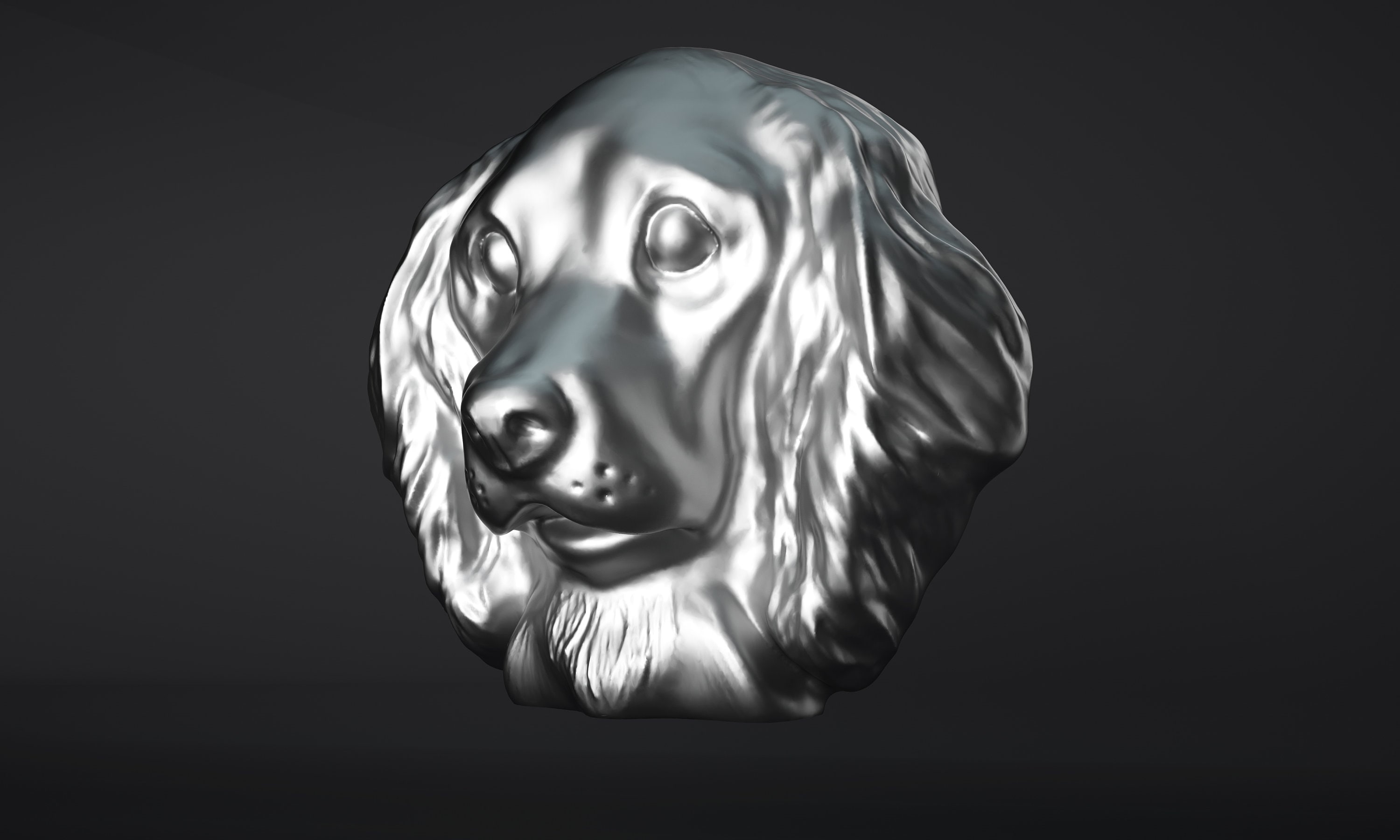 STL Models for 3D Printing and CNC Bust of a Cocker Spaniel - Etsy Canada