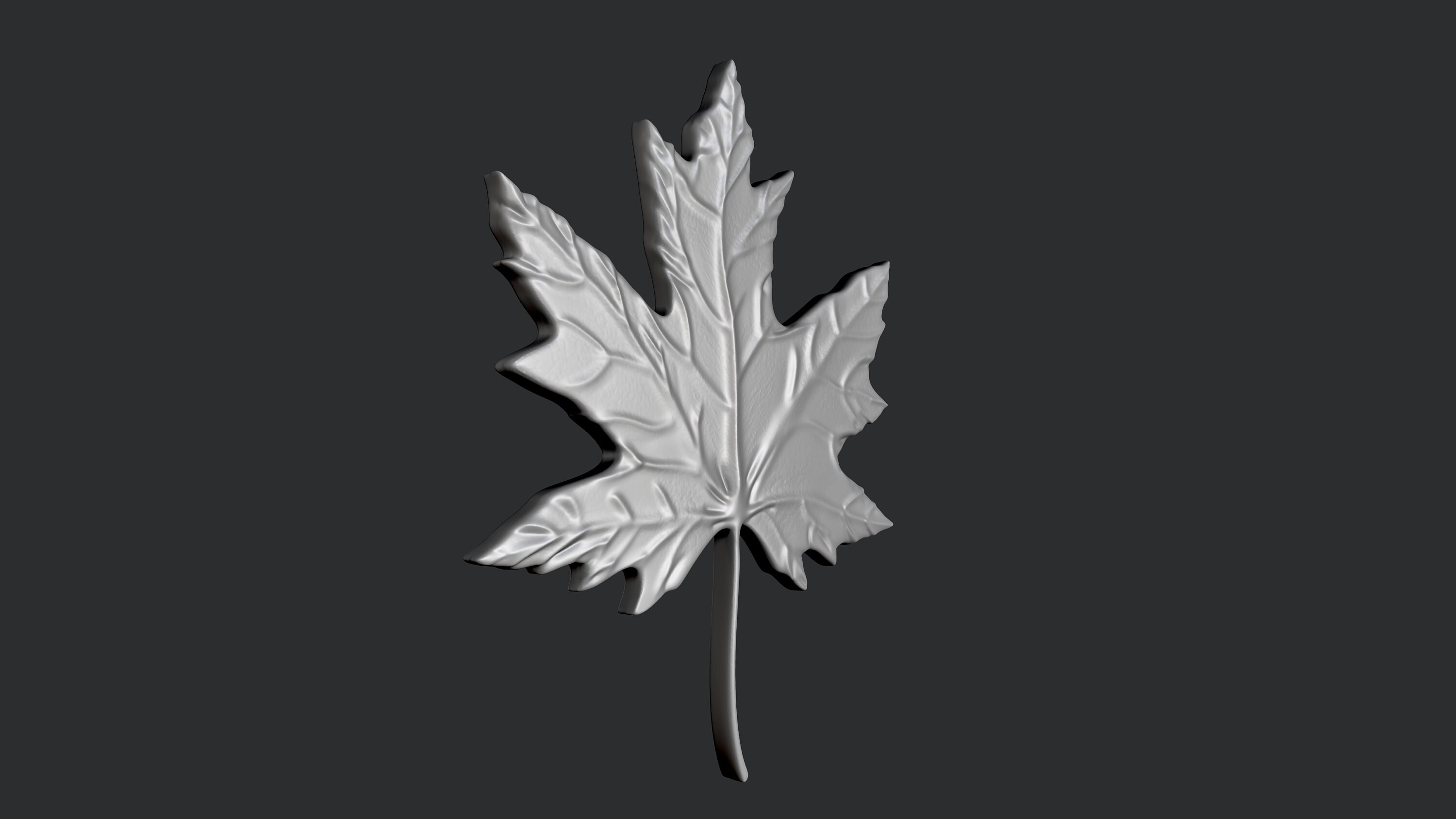 STL Models for 3D Printing and CNC Maple Leaf - Etsy