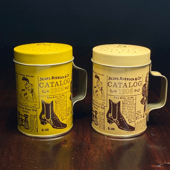 Vintage Sears Salt & Pepper Shaker in Original Box - Etsy