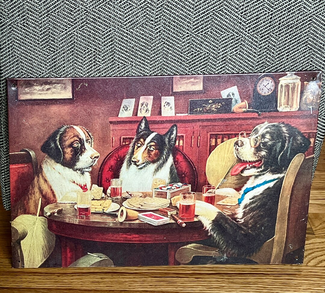 Vintage C.M. Coolidge Post Mortem Dog Print on Metal - Etsy