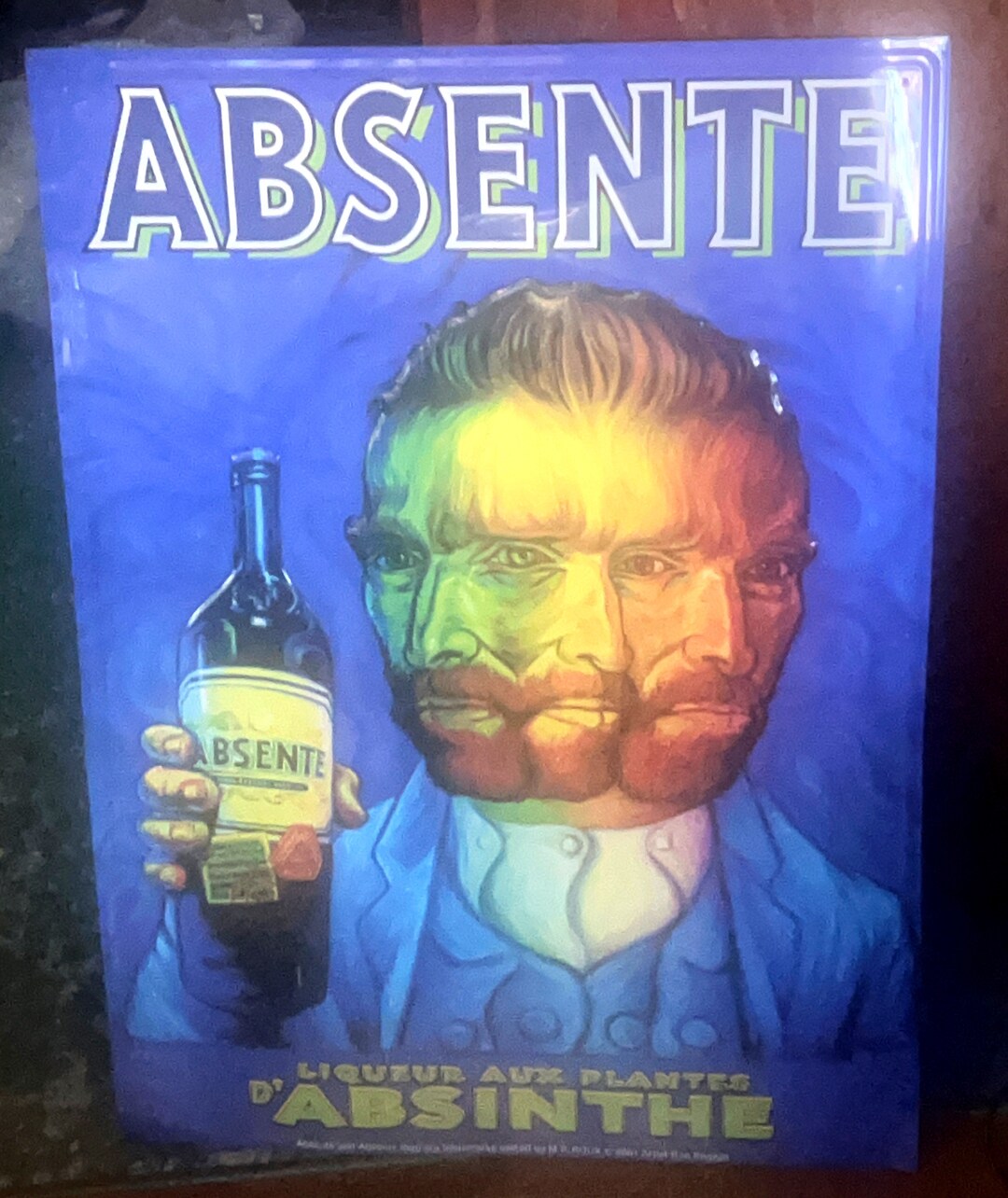 VINTAGE Metal Absente/absinthe Van Gogh Wall Art - Etsy