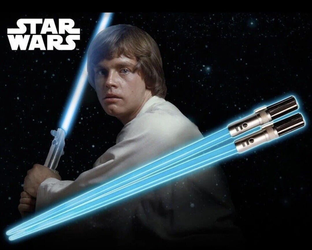 KOTOBUKIYA Luke Skywalker Light up Chopsticks blue JAPAN IMPORT - Etsy