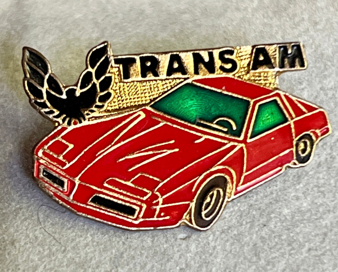 Vintage Red TRANS AM Lapel Pin, Enamel Pin, Pinback, Hat Pin, Classic ...