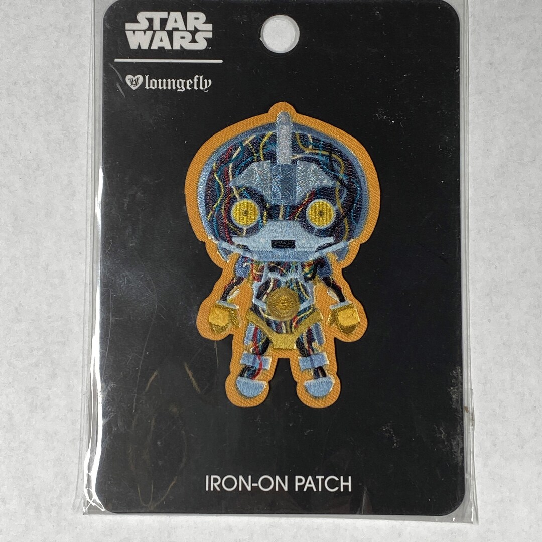Star Wars the Phantom Menace C-3PO Stripped Emoji Logo Iron on Patch - Etsy