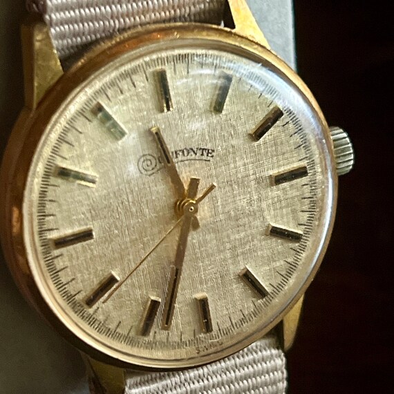 Vintage Dufonte By Lucien Piccard Gold Face Automatic… - Gem