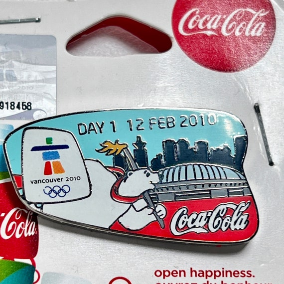 Rare 2010 Olympic Coca-cola Pin - Gem