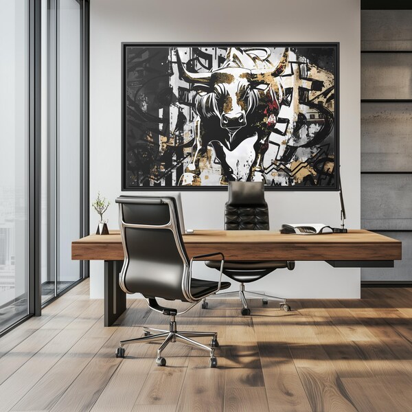 Stock Market Art Matte Vertical Poster Day Trader Office Art Crypto Art ...