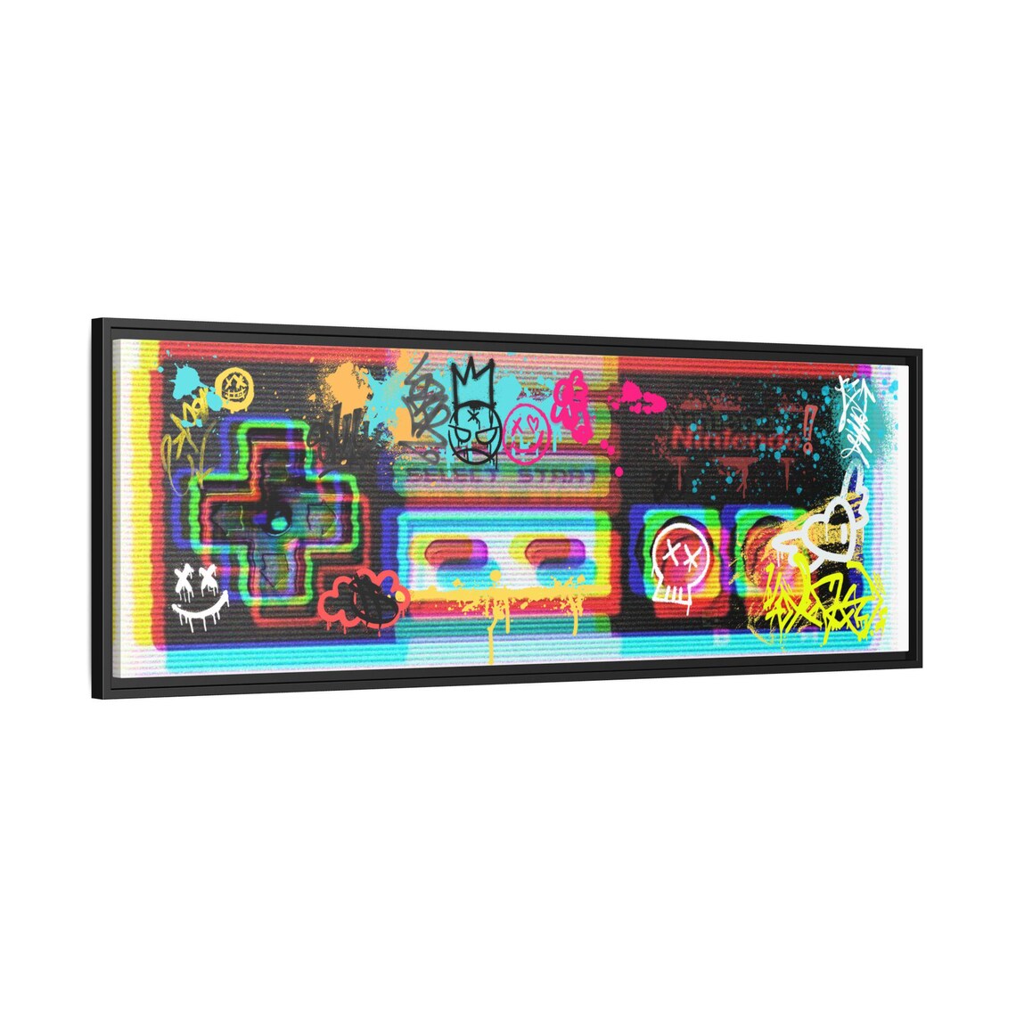 Retro Game Controller Pop Art Canvas - Classic Video Gaming Wall Art ...