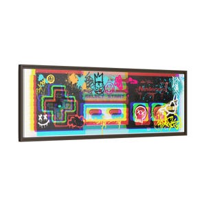 Retro Game Controller Pop Art Canvas: Nostalgic Gamer Room Decor - Etsy