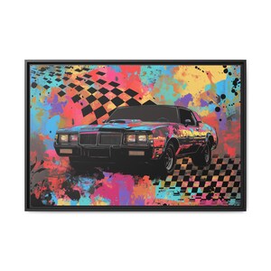 80s Muscle Car Print: Graffiti-style Pop Art Speedway Wall Decor - Etsy
