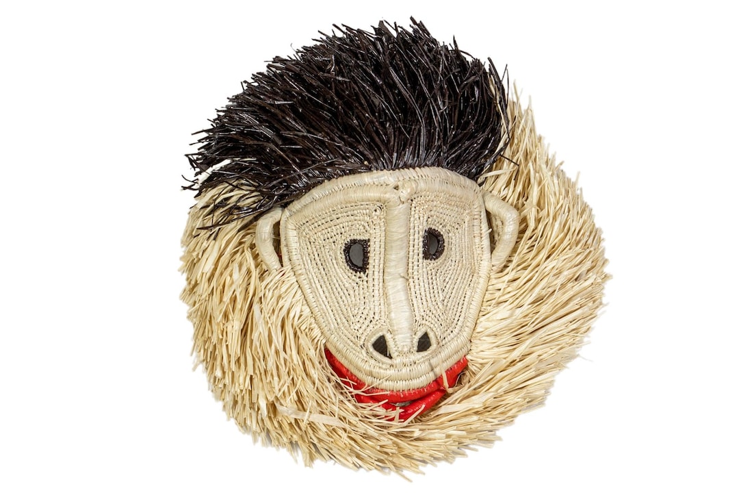 Rainforest Snow Monkey Mask Tribal Mask, Animal Mask Wall Decor, Wall ...